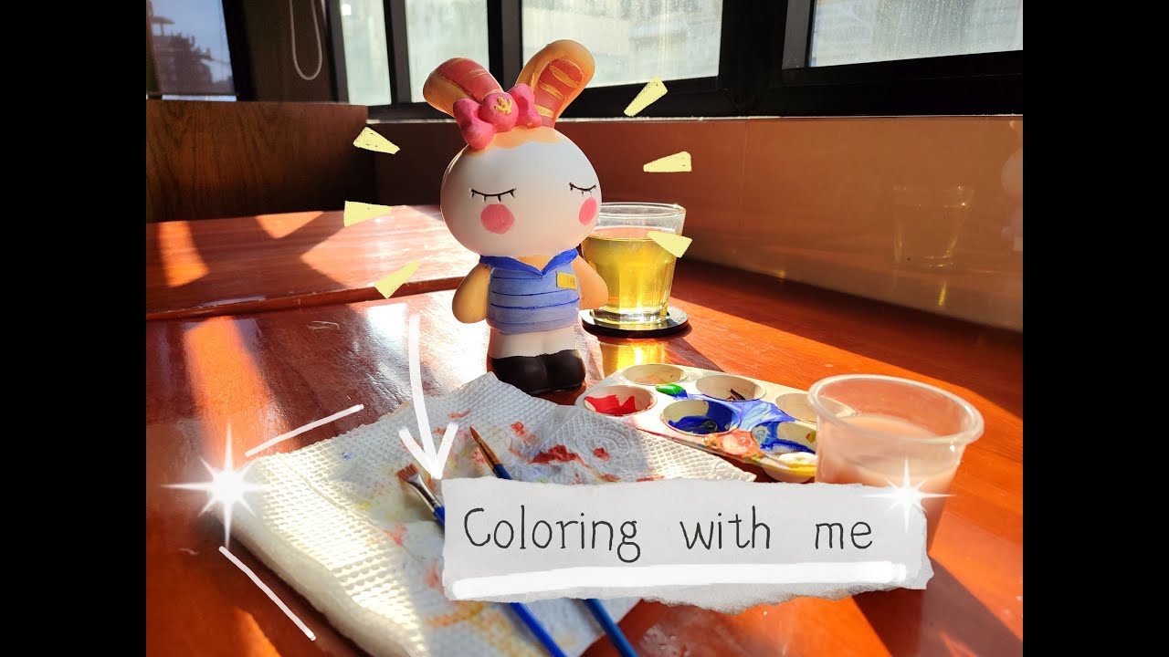 Coloring plasters ️🎨️☺️ || Drawing with me (no talking) - YouTube