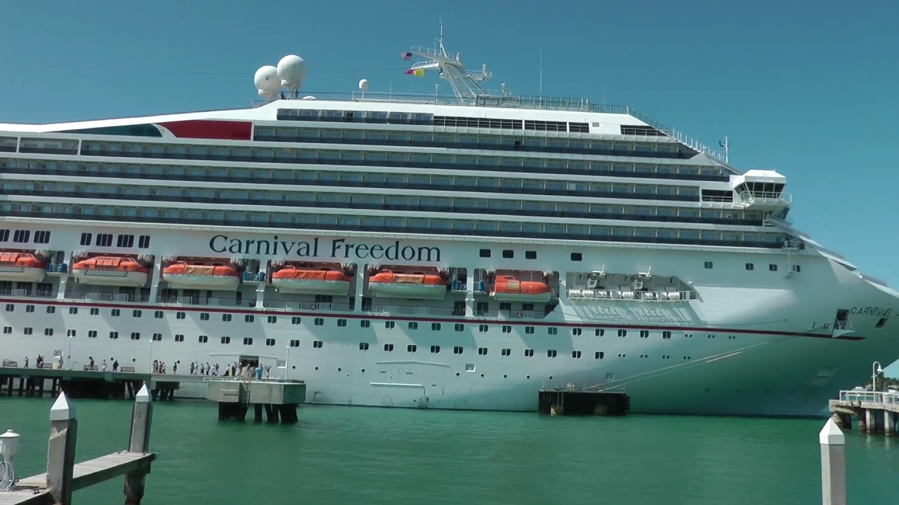 Carnival Freedom at the Port of Key West - YouTube