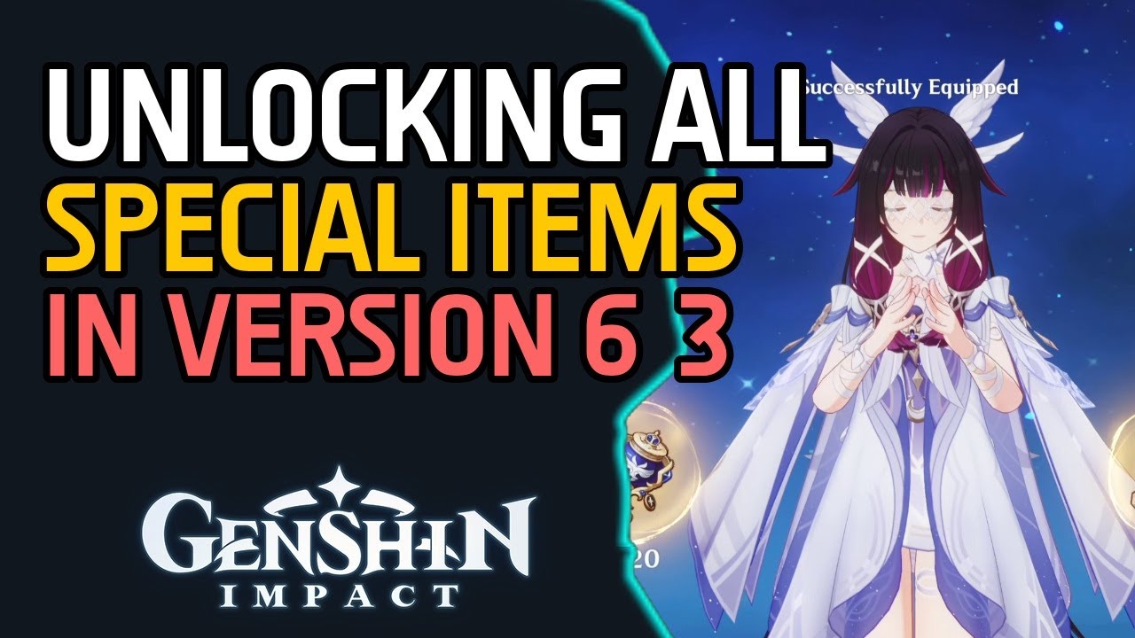 unlocking all special items in version 6.3 Genshin Impact - YouTube
