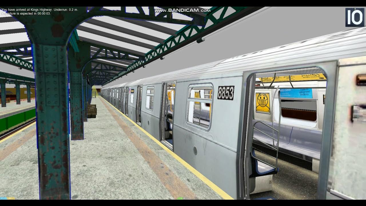 OpenBVE Short: R160B Siemens (F) arrives and Leaves at Kings Highway - YouTube
