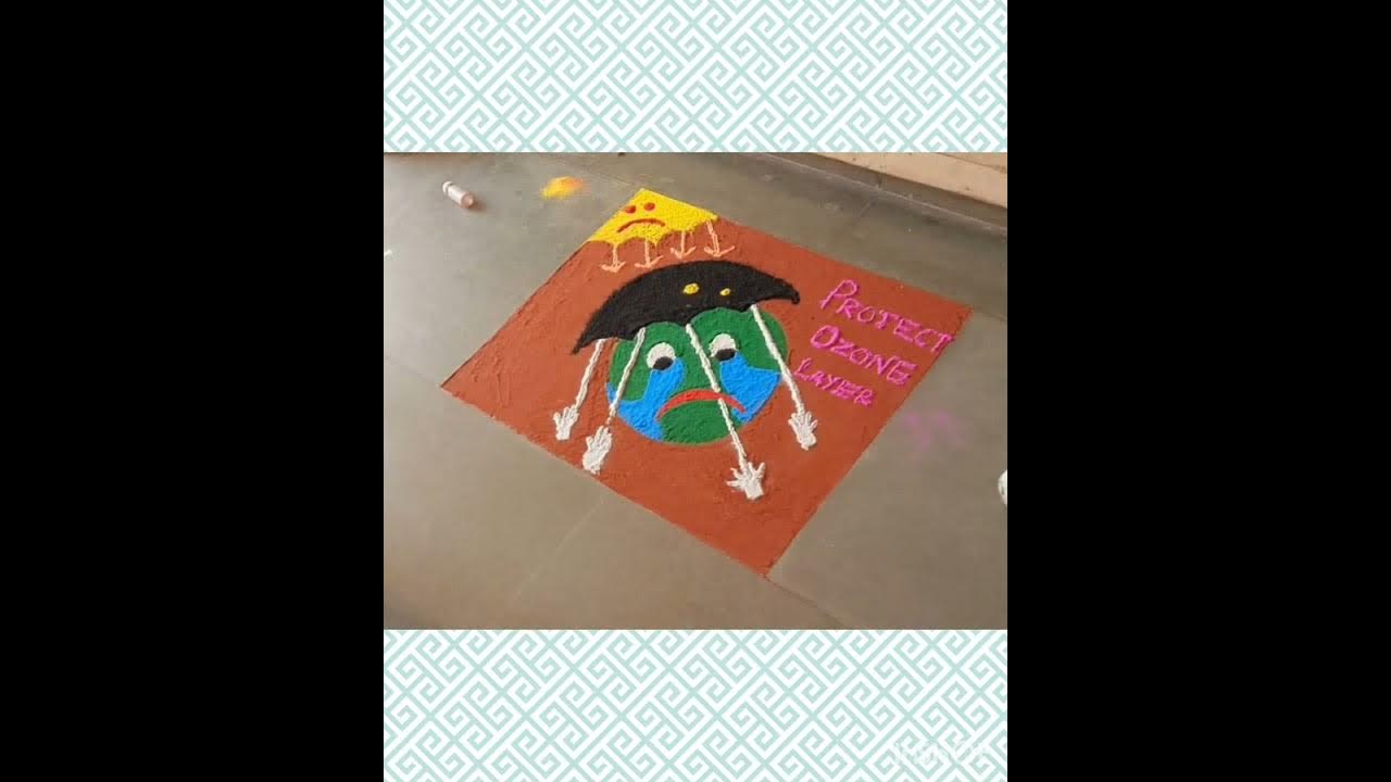Science related rangoli ideas 💡. Easy and simple - YouTube