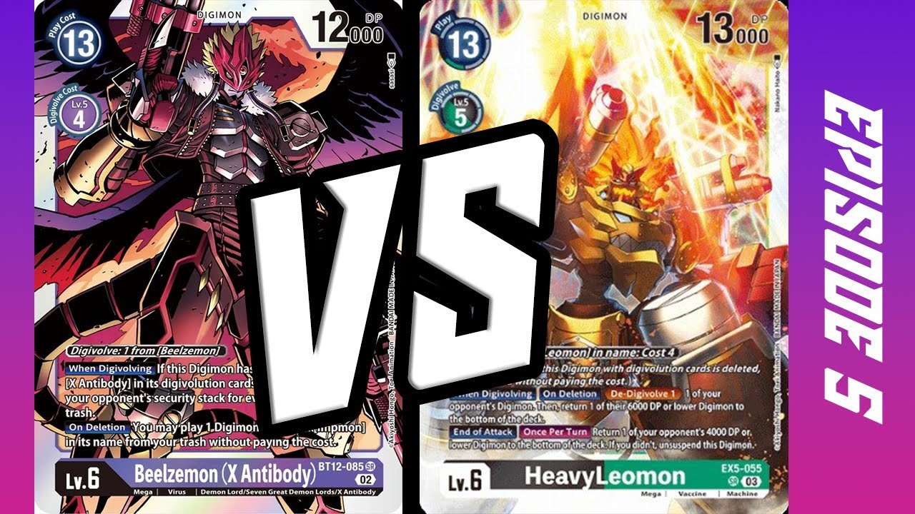 Learn to play Digimon - Beelzemon vs Heavyleomon - YouTube