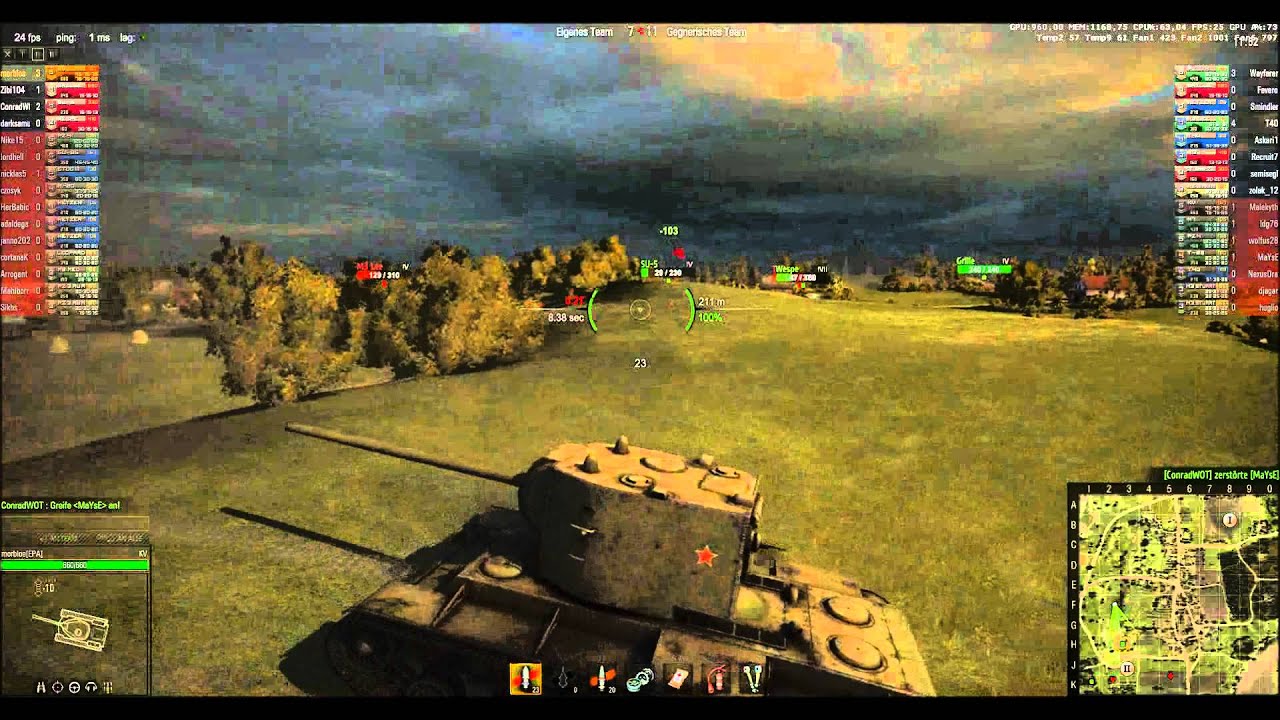 World of Tanks KV 10 Kills - YouTube