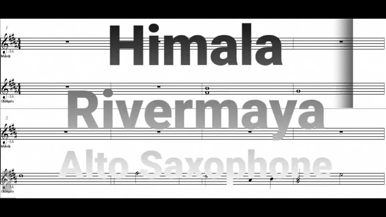 Himala - Eb Alto Saxophone - Play Along - Sheet Music - Backing Track ...