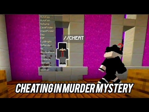 "CHEATING"IN MINECRAFT MURDER MYSTERY - YouTube