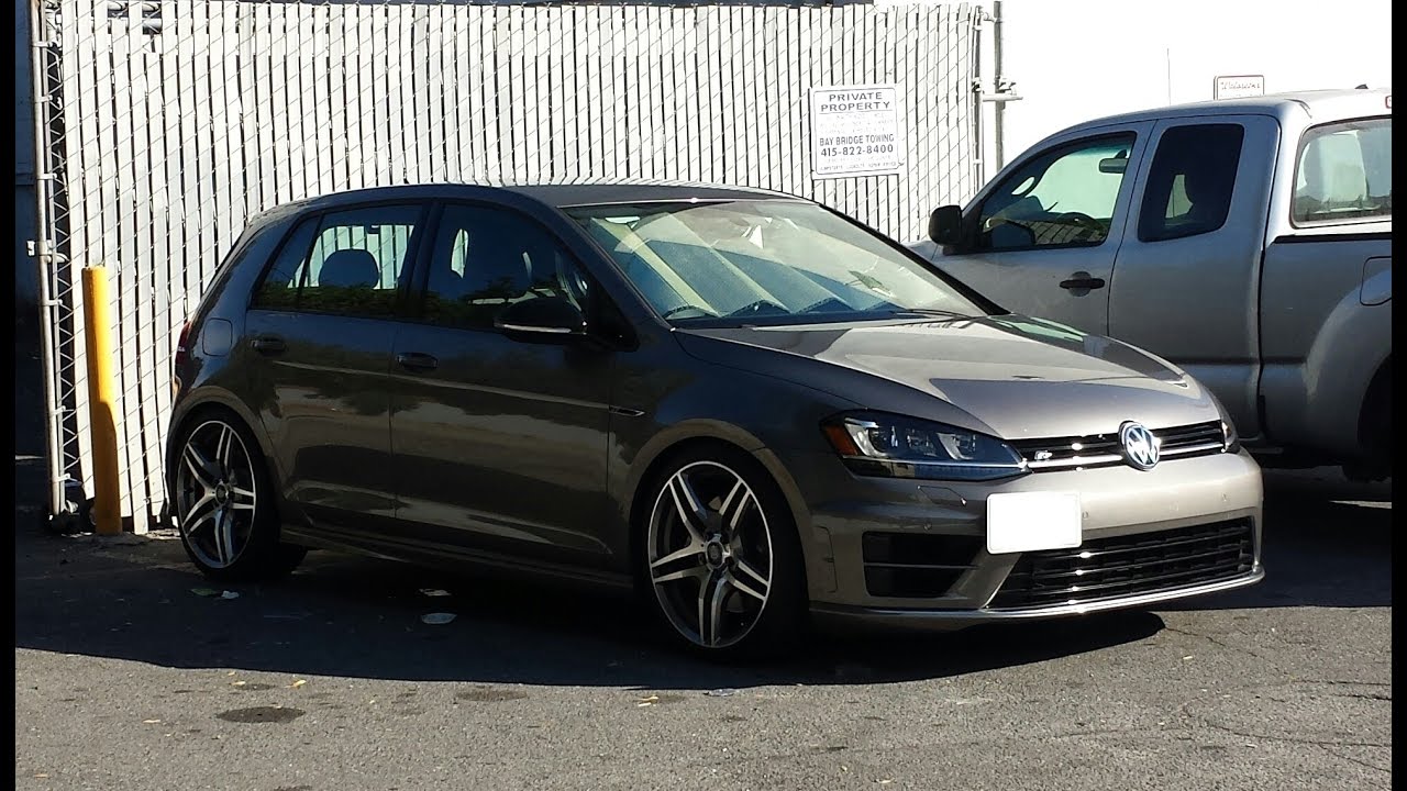 Curva C25 wheels on MK7 Golf and setup. - YouTube