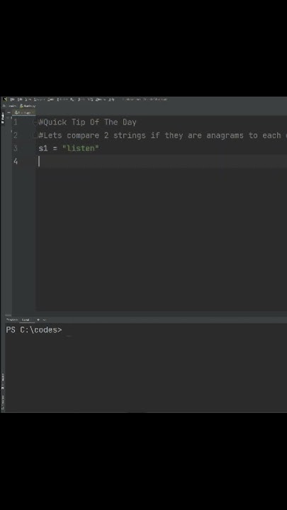 Quick Coding Tip - Check Strings If They Are Anagrams Of Each Other #anagram #coding #codingtips ...