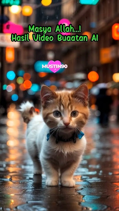 Masya Allah...! Ini Video Sepasang Kucing Hasil Buaatan AI. - YouTube