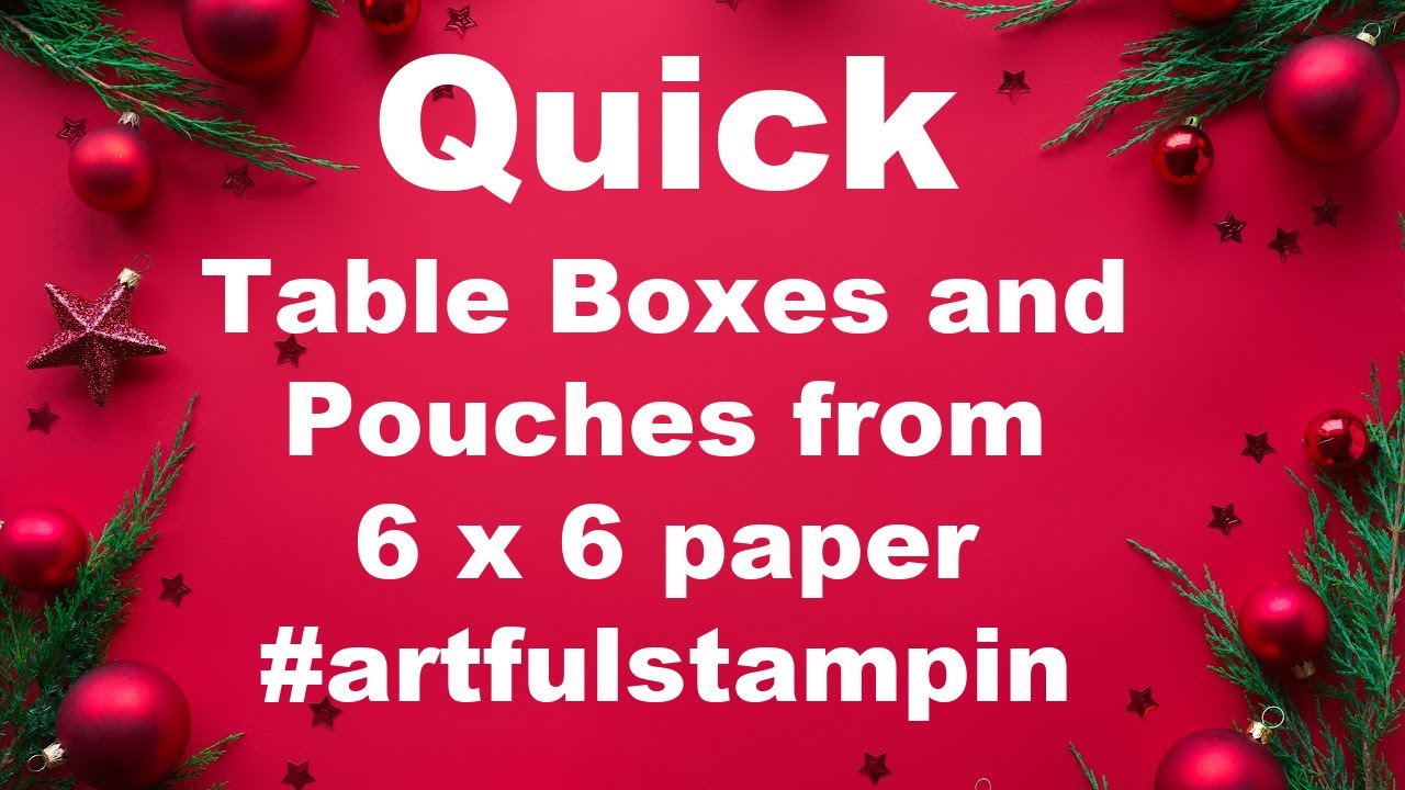 🔴LIVE QUICK boxes and pouches for Guest gifts #christmastreats - YouTube