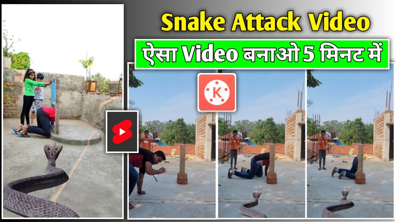 Invisible Door Magic Video Editing in Kinemaster || Snake Attack Video ...