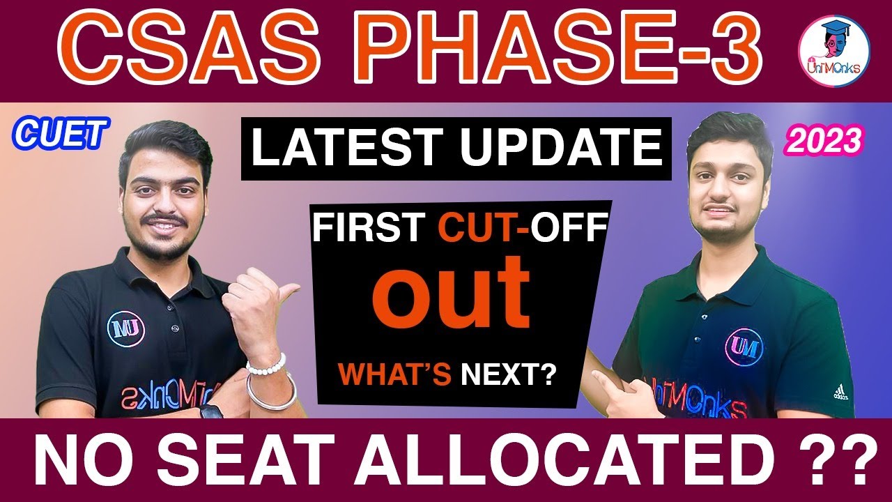 First Round of CSAS Allocation and Admissions | Delhi University ...