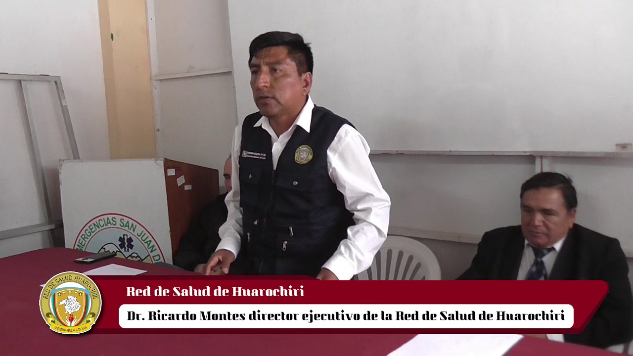 ALEXIS MORI PACHECO NUEVO DIRECTOR DEL HOSPITAL SAN JUAN DE MATUCANA ...