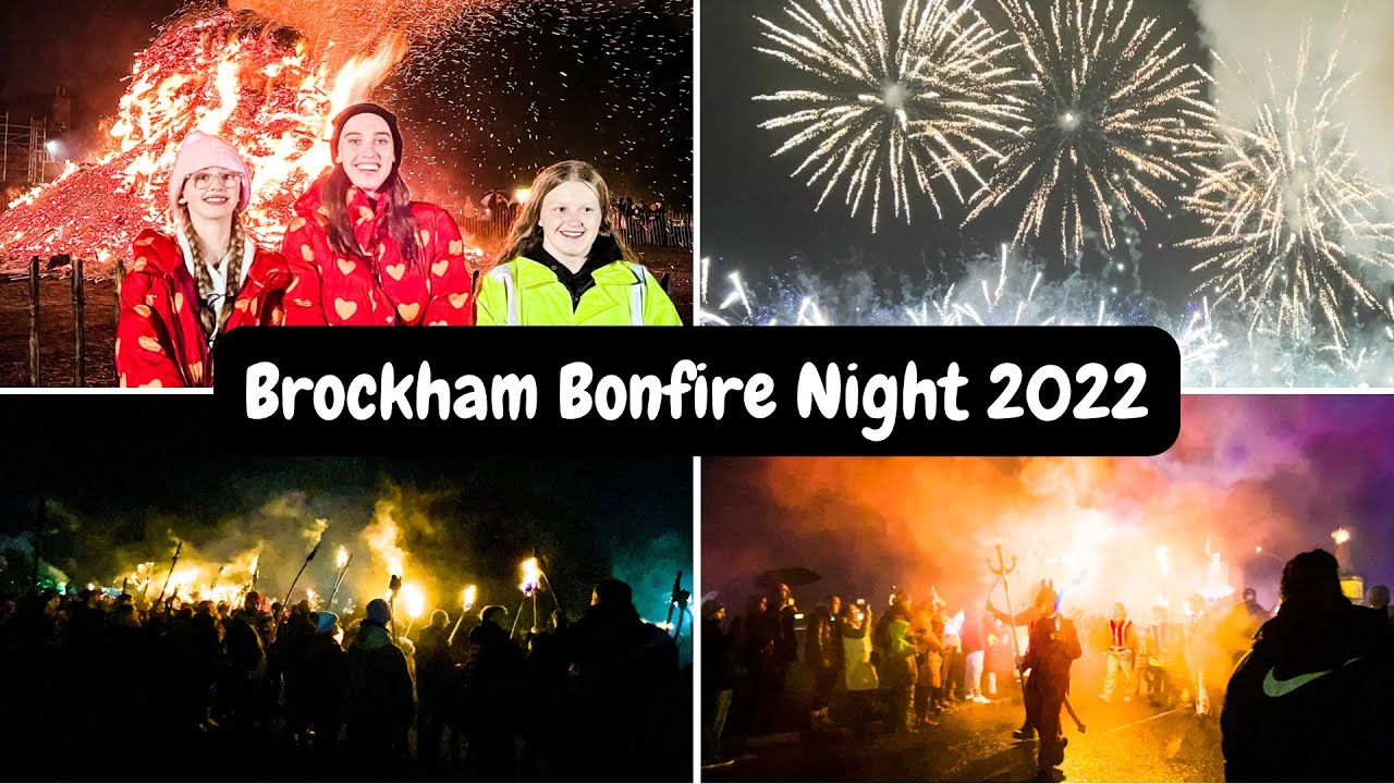 The BIGGEST bonfire and parade | Brockham Firework Night 2022 | HLHS ...