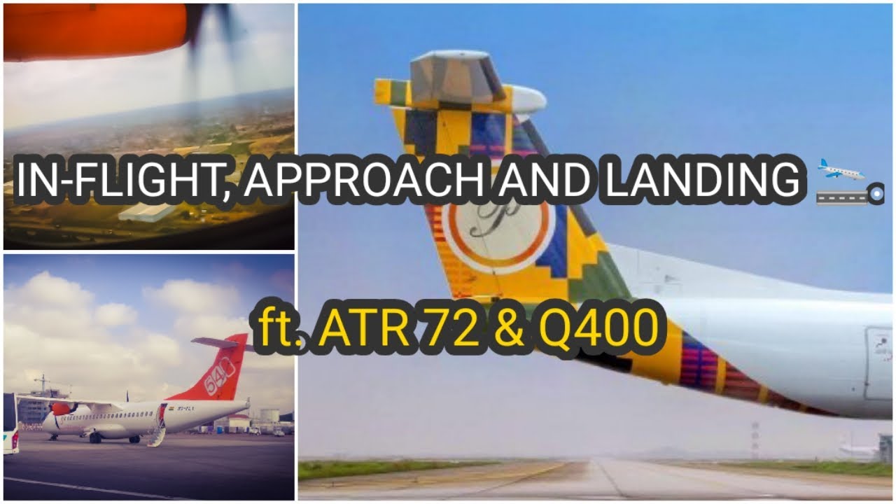 [MUST WATCH] In-flight, approach and landing. Featuring PassionAir q400 ...
