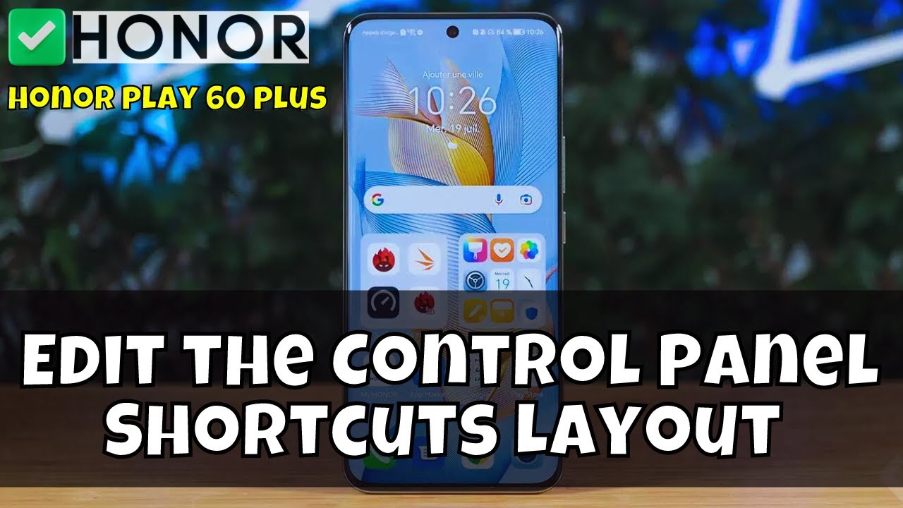 How to Edit the Control Panel Shortcuts Layout on Honor Play 60 Plus ...
