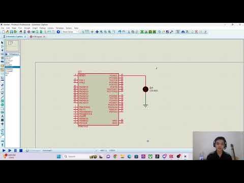 Tutorial Praktek Atmega 32 & LED || CvAvr dan Proteus 8 (mudah) - YouTube