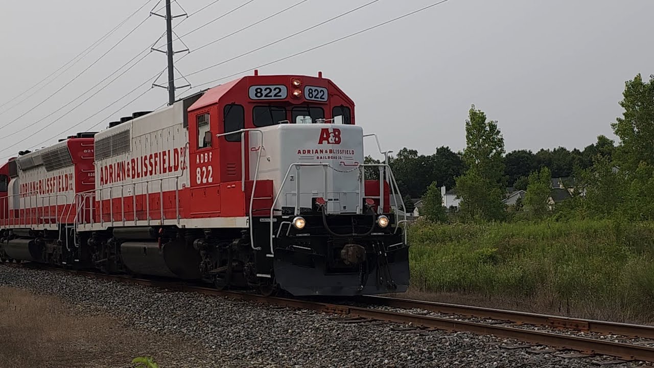 Adrian and Blissfield - Northbound Light Engines 8/1/23 - YouTube