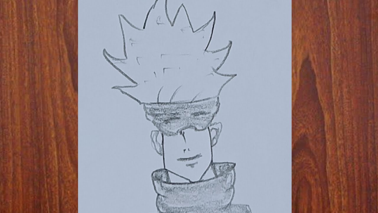 How to draw gojo drowing - YouTube