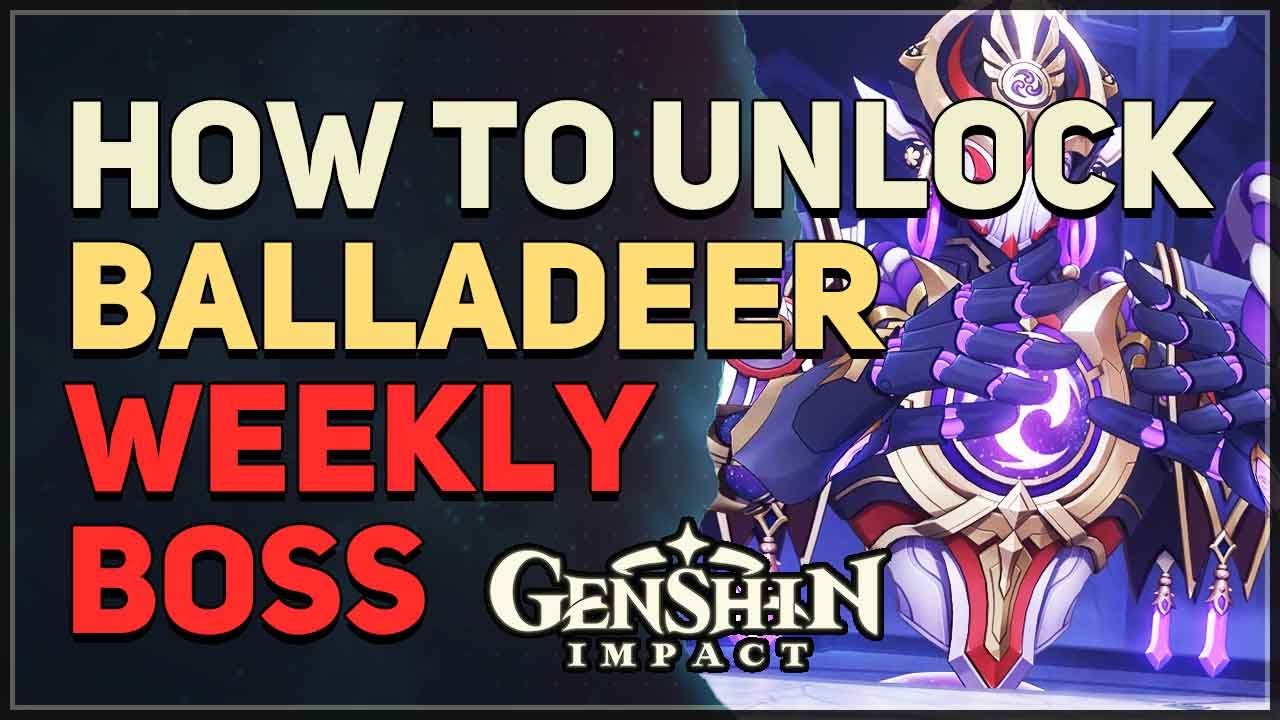 How to unlock Balladeer Weekly Boss Genshin Impact - YouTube