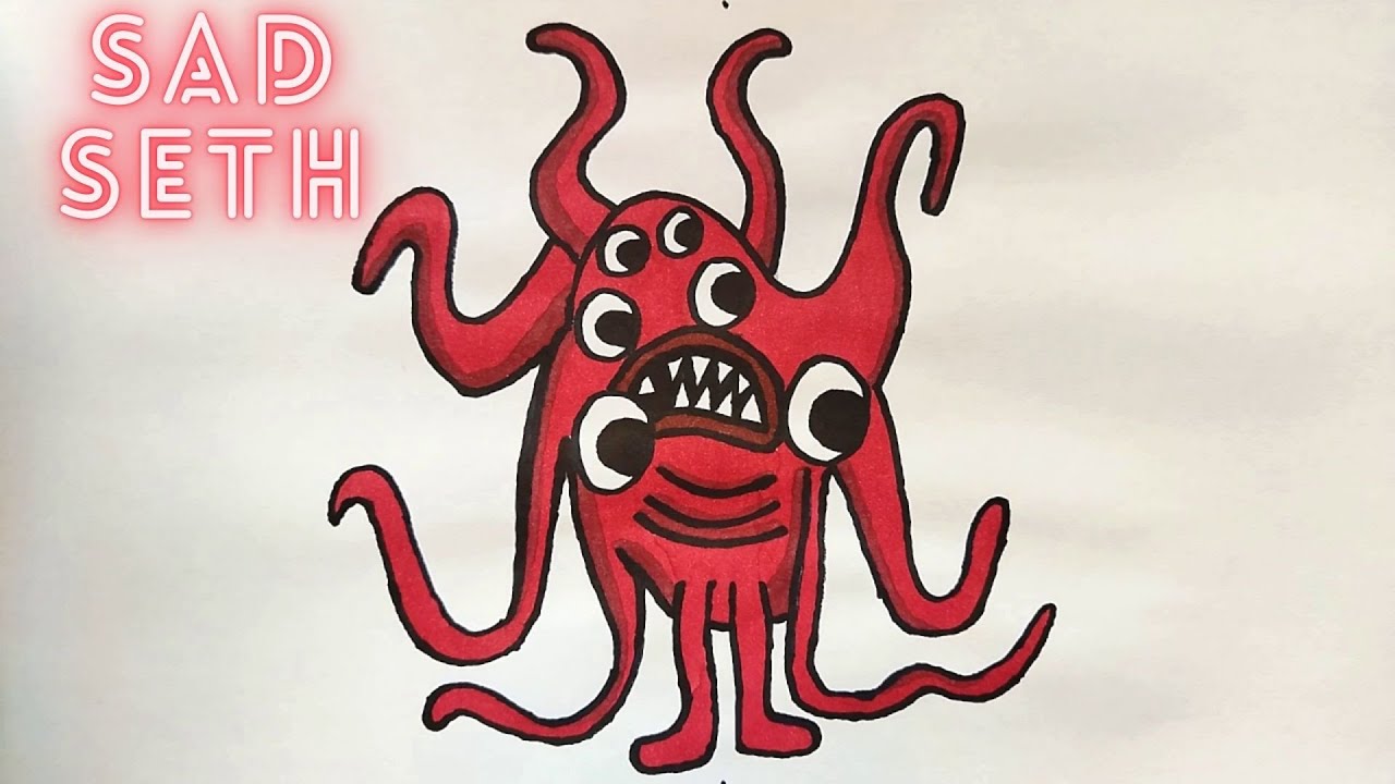 just draw (How to draw Sad Seth from Garten Of Banban 4) - YouTube
