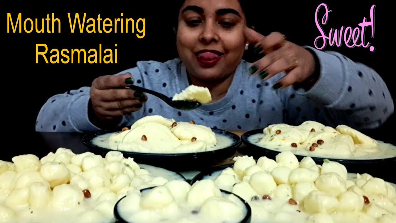 Rasmalai Eating Show CrazyEats|| Mouth-watering Indian Dessert || - YouTube