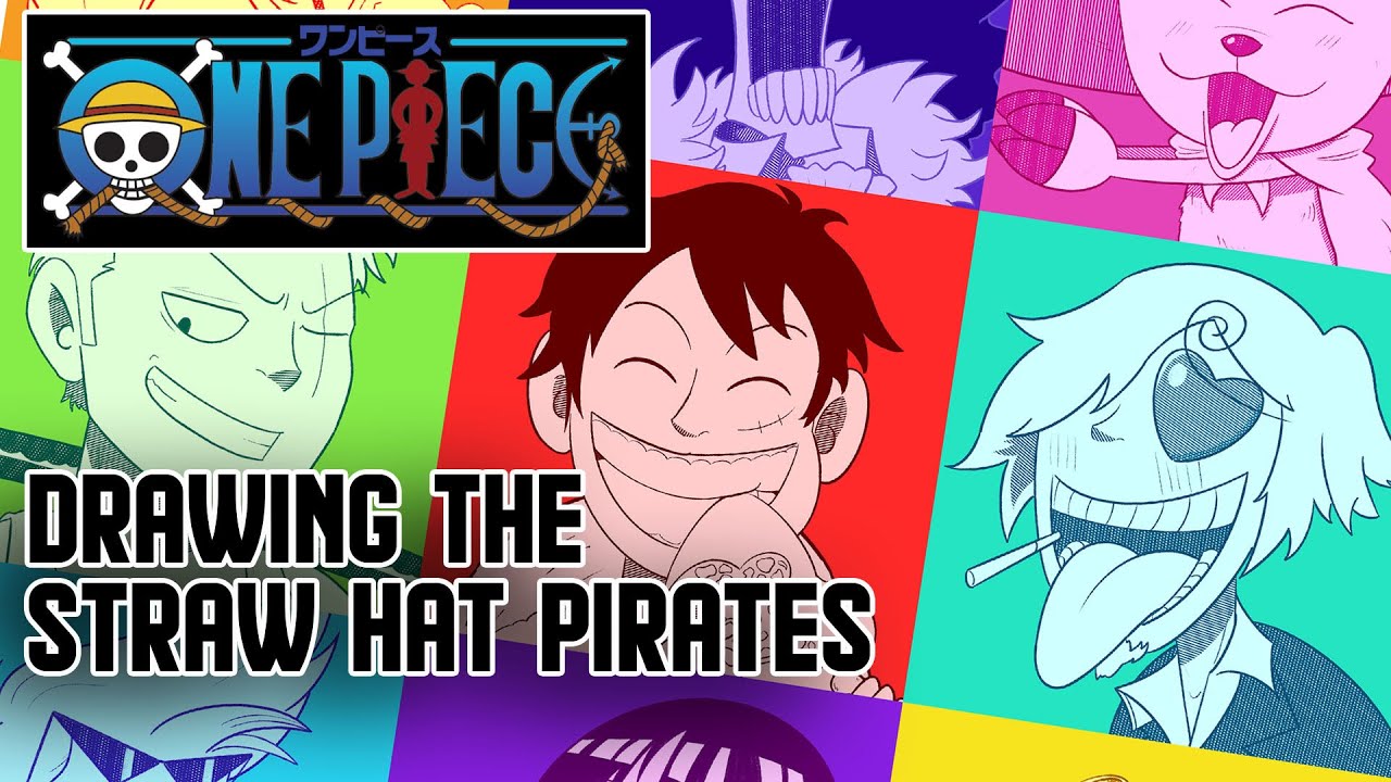 Drawing the Straw Hat Pirates (One Piece) - YouTube