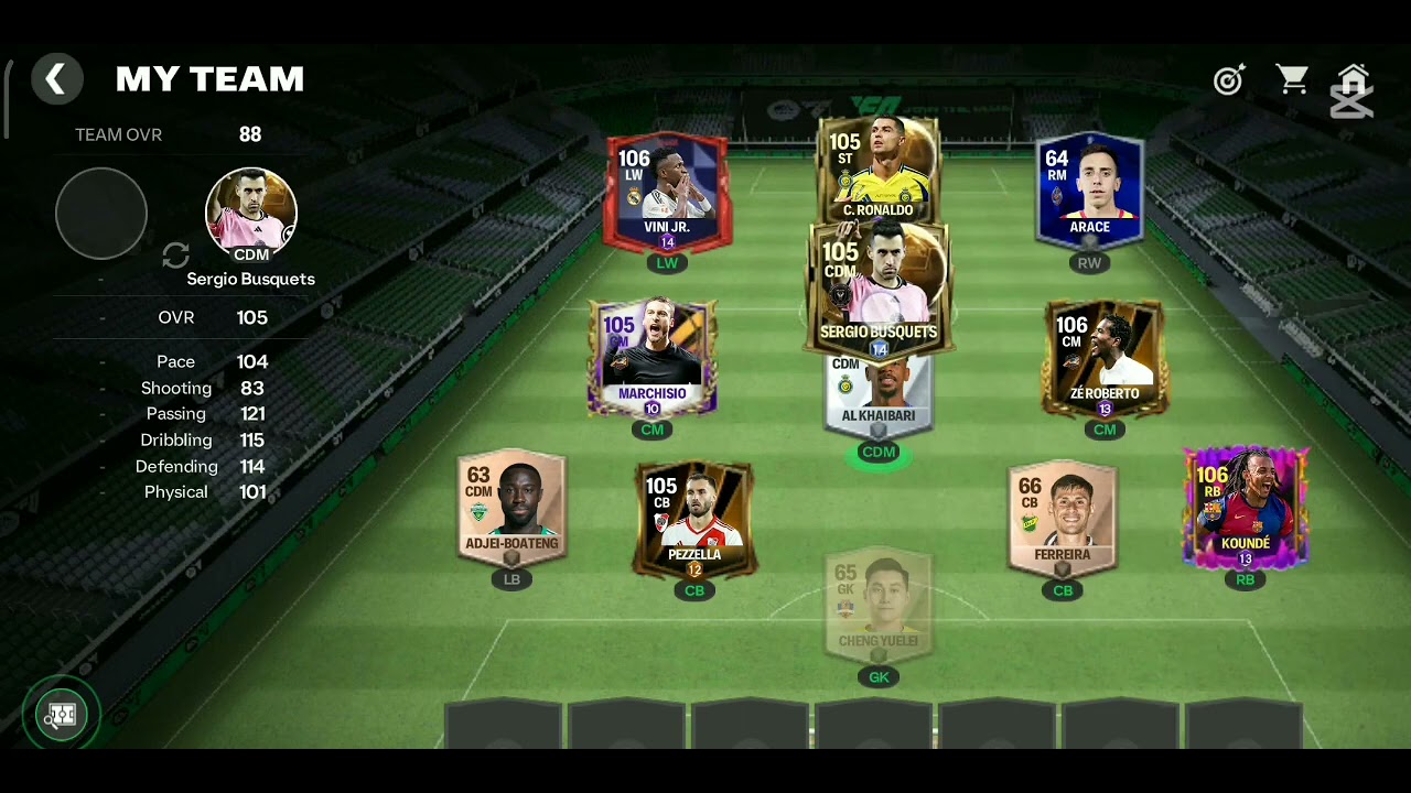 MY 106 OVR MAIN TEAM | FC MOBILE - YouTube