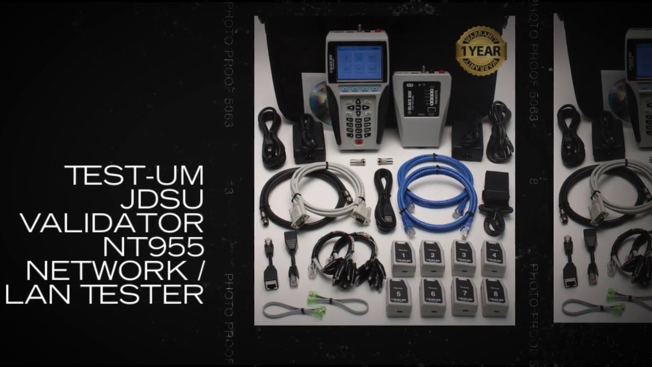 Test-Um JDSU Validator NT955 Network / LAN Tester - YouTube