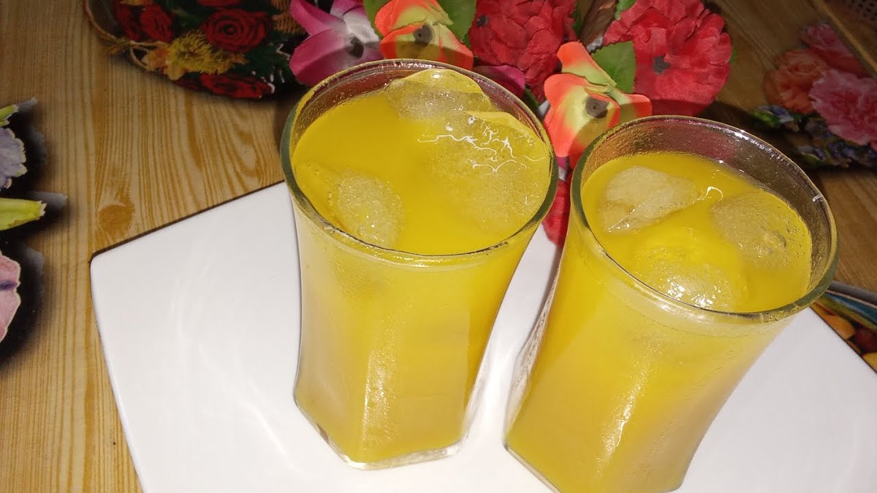 Only 2 Ingredients Mango slice | Mango slice juice recipe at home - YouTube