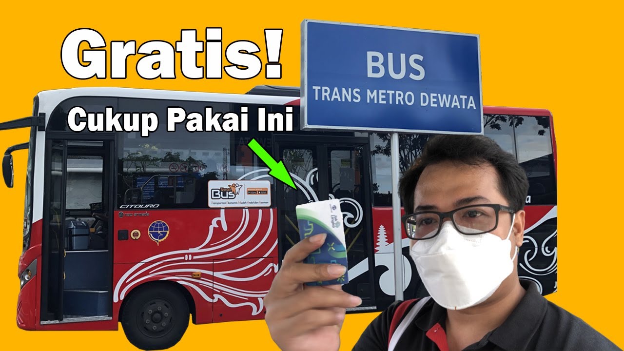 Cara Naik Bus Trans Metro Dewata Bali Dari Bandara Ngurah Rai - YouTube