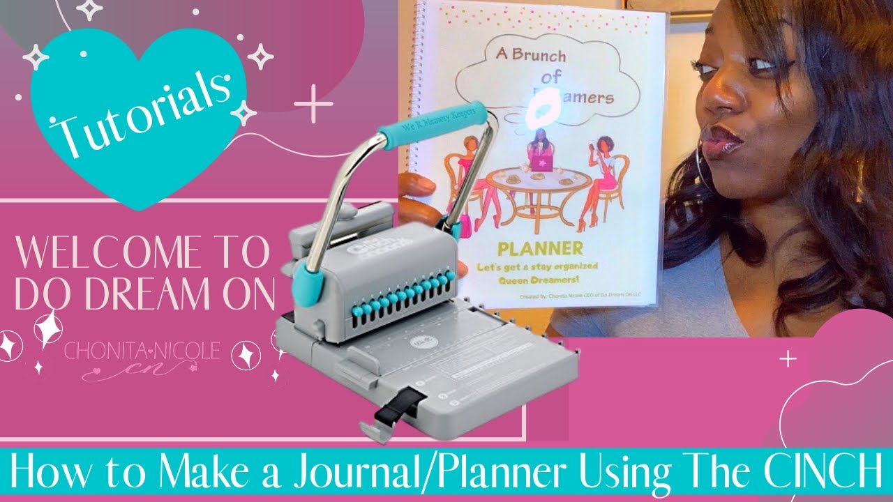How to Bind a Journal Using The CINCH Machine DIY Planner or Journal ...