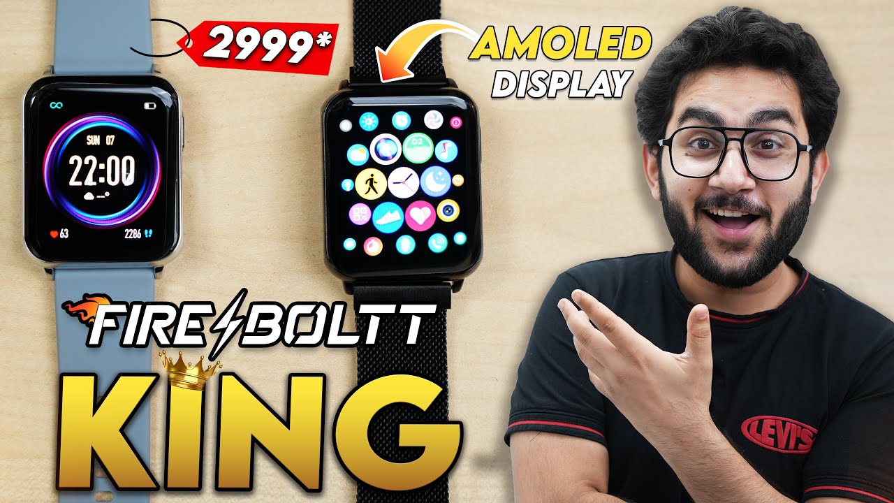 Amoled Smartwatch With Dual Strap Option Under Rs.3000/- | Fire-Boltt ...