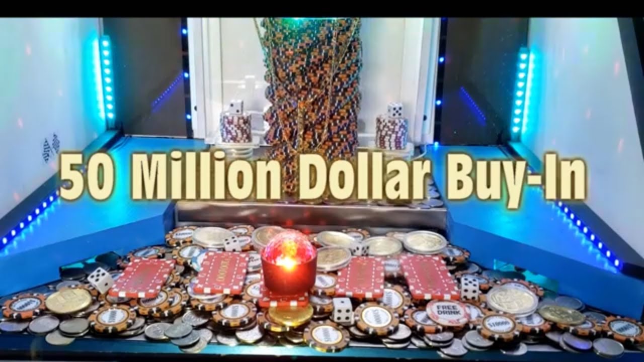 Coin Pusher R1, 50 Million Dollar Buy In, High Risk Coin Pusher Game ...