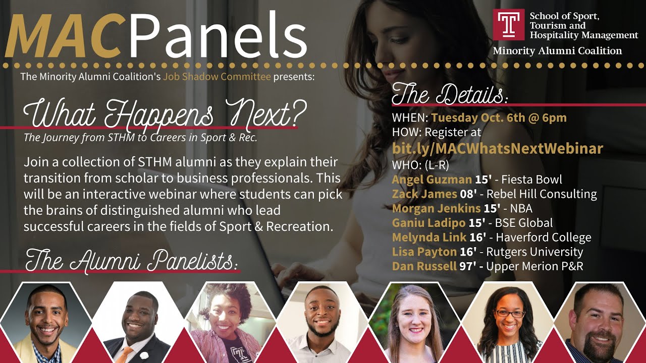 MAC Panels: The Journey from STHM to Careers in Sport & Rec. - YouTube