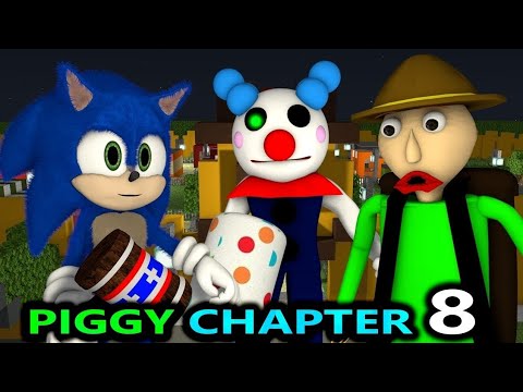 PIGGY VS BALDI & SONIC chapter 8 roblox game horror - YouTube