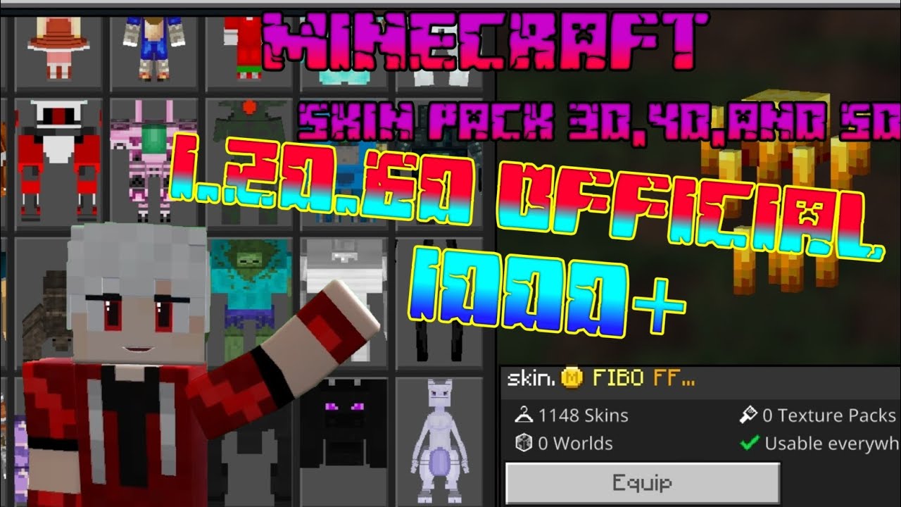 skin pack 4D and 5d 1000+ minecraft 1.20.60|LOGIN XBOX|MCPE - YouTube