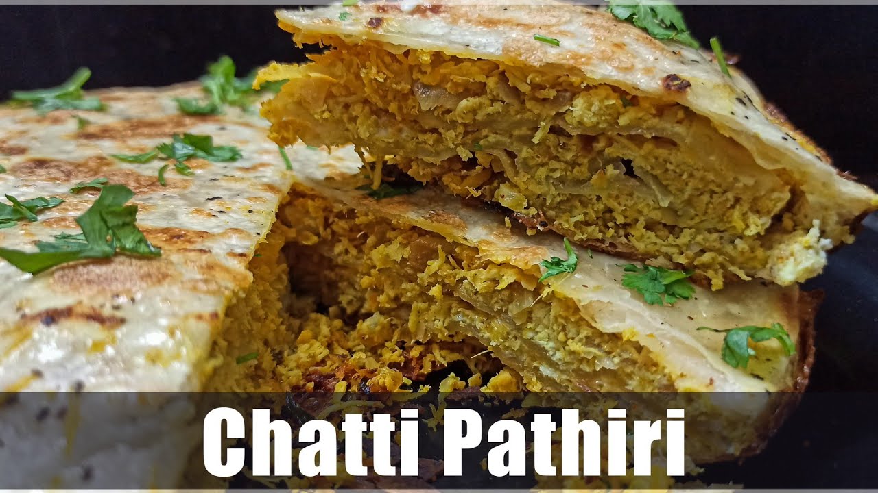 CHATTI PATHIRI / ചട്ടി പത്തിരി /How to make chicken chatti pathiri ...