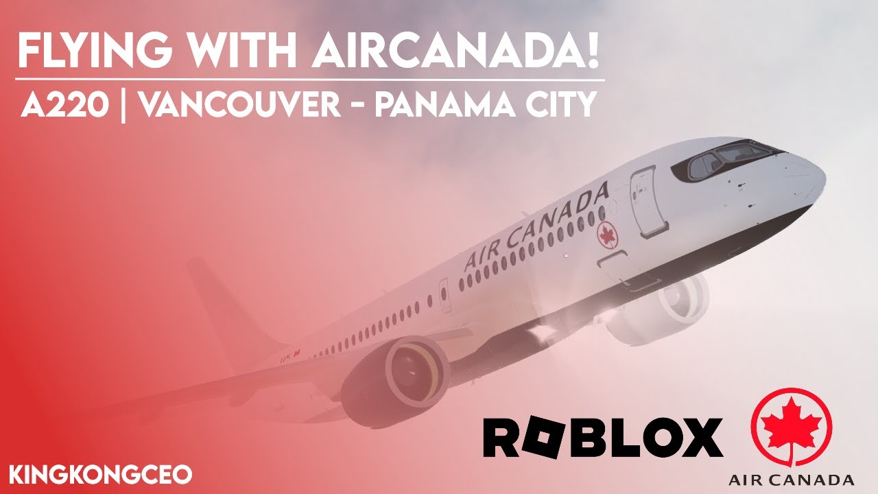 FLYING AIR CANADA ON ROBLOX! | Roblox Flight Review - YouTube