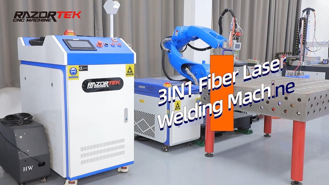 1500w 2000w 3000w 3in1 fiber laser welding machine - YouTube