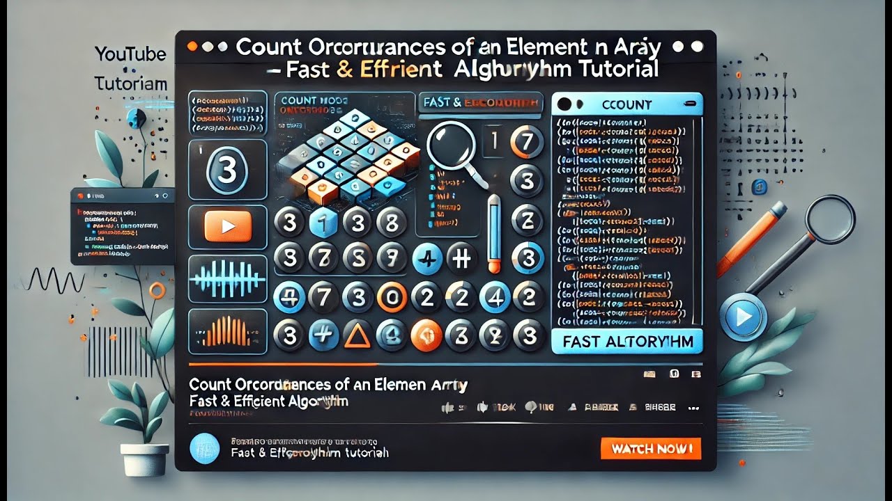 Count Occurrences of an Element in an Array | DSA Tutorial | Interview Prep - YouTube