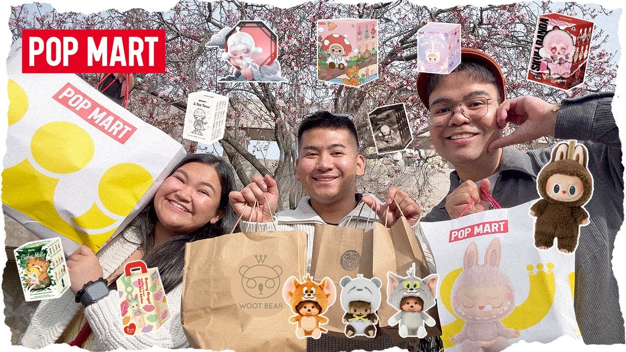 POP MART & WOOT BEAR HAUL: Labubu, Skullpanda, Hirono, Hacipupu, Sonny ...