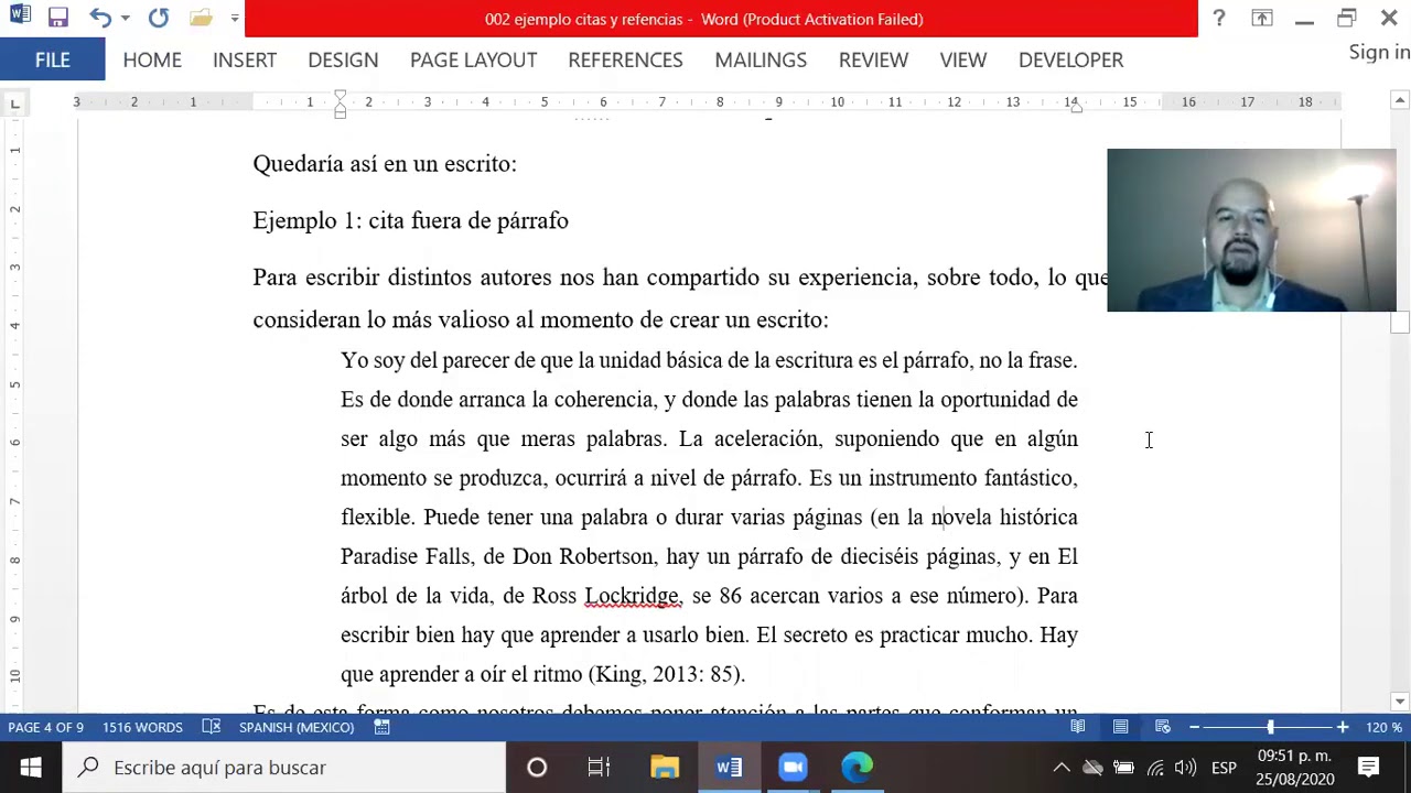 003 La cita textual fuera de párrafo - YouTube