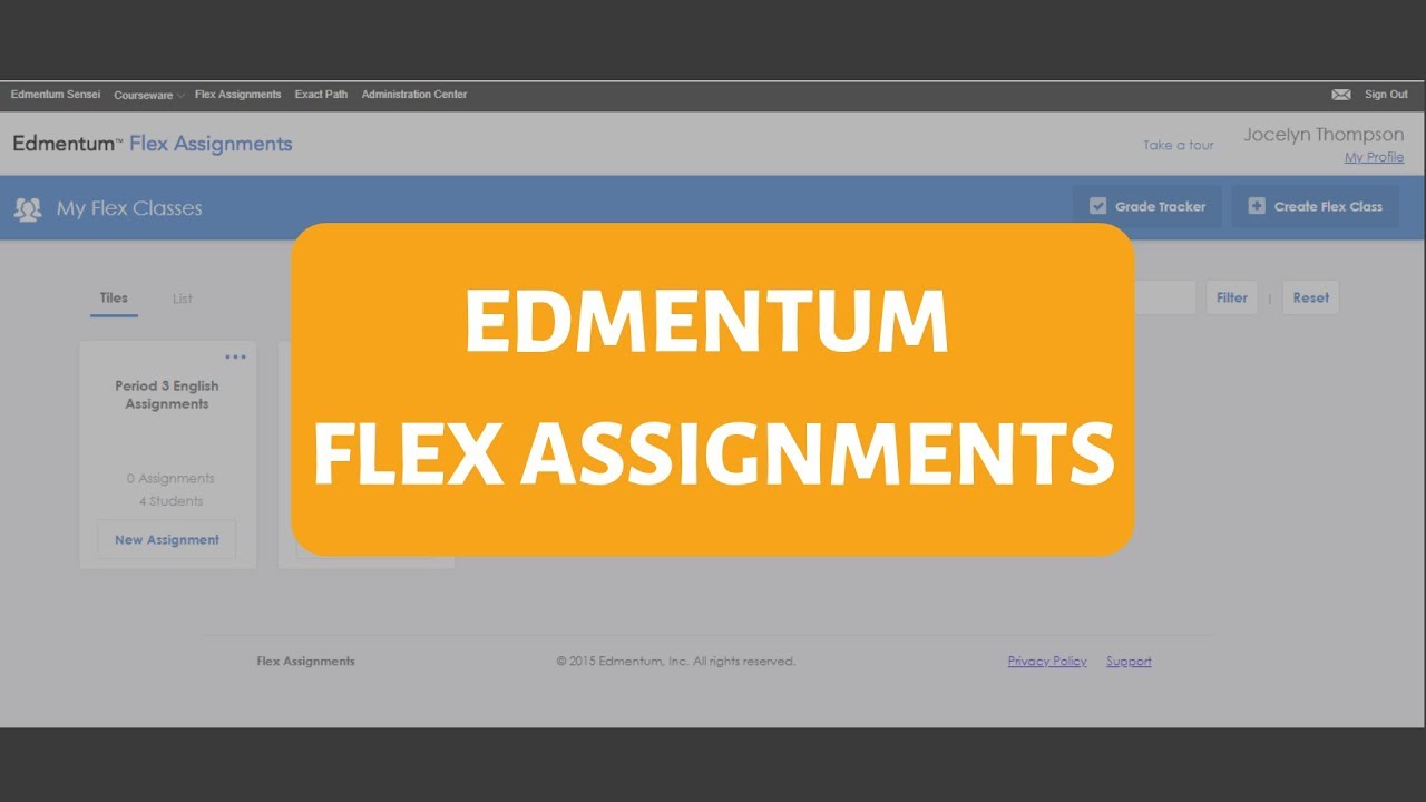 Edmentum: Flex Assignments - YouTube
