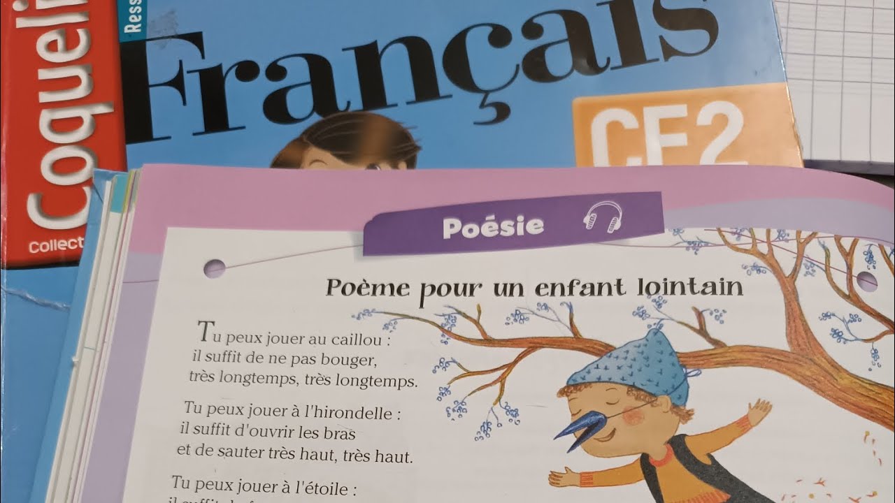Poésie: Poème pour un enfant lointain p.70 Coquelicot CE2 - YouTube