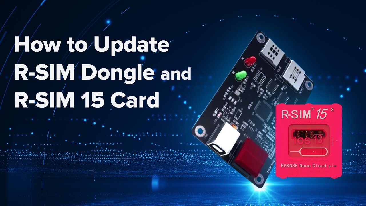How to Update R-SIM Dongle and R-SIM 15 Card - YouTube