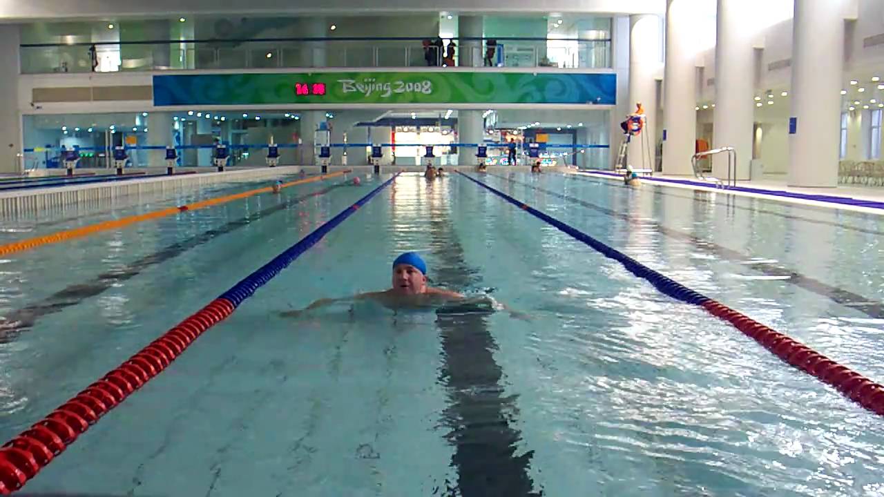 swim at the Olympic Water Cube pool Beijing China - YouTube