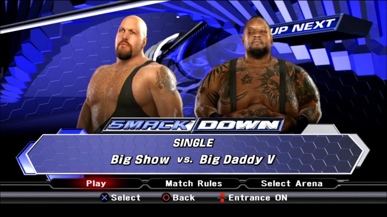 WWE Smackdown vs. Raw 2009 - Big Show vs. Big Daddy V - YouTube