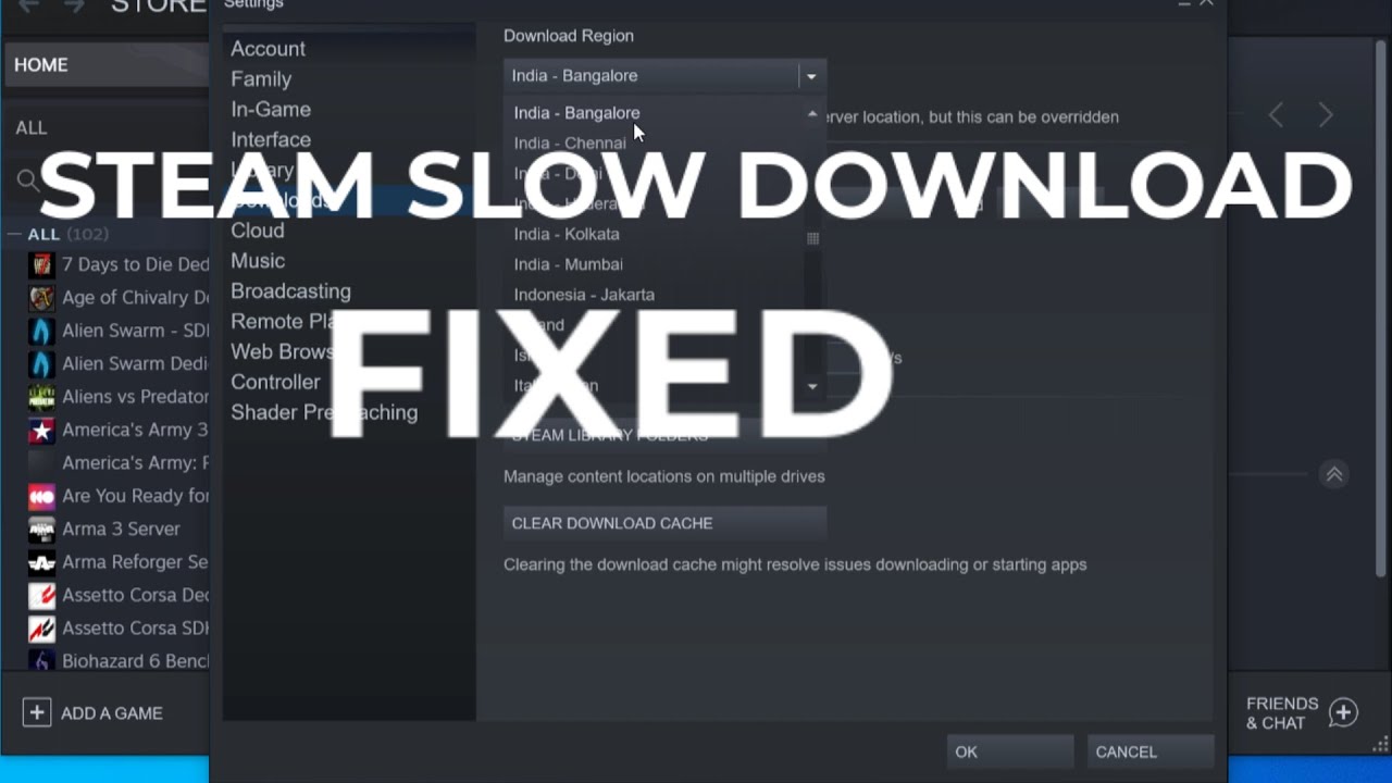 How To Fix Steam Slow Download In Windows 10/11 (FIXED) | 2023 - YouTube