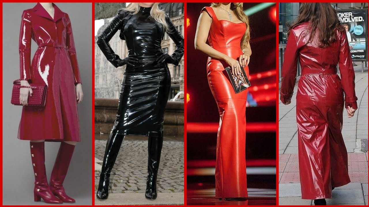 Well pretty outstanding latex leather dresses outfits for ladies #latex ...