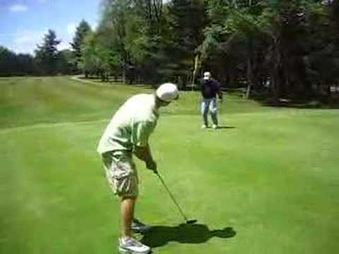 Mike drove the 11th green